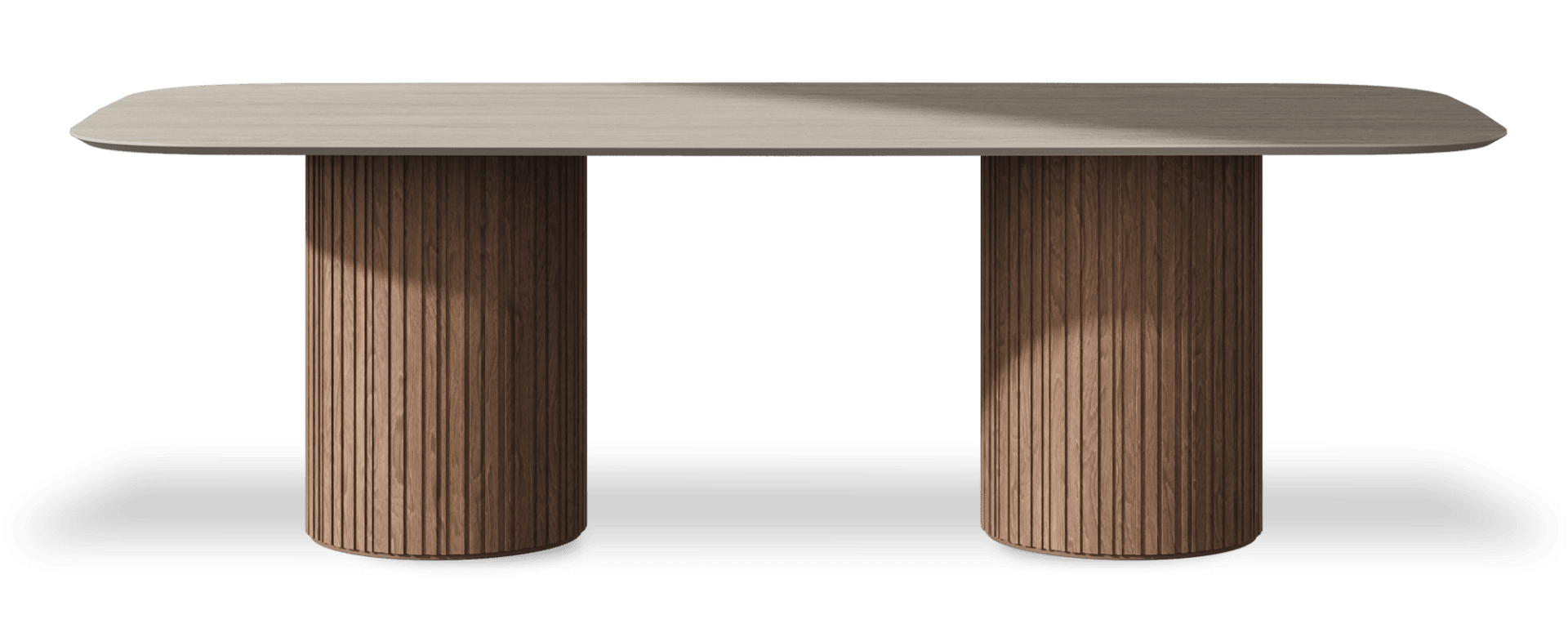 Curve Dining Tables | Curved Porcelain Stoneware Tables - Tailor-made+